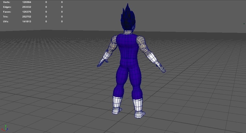 3D model Vegeta dragon ball character VR / AR / low-poly | CGTrader