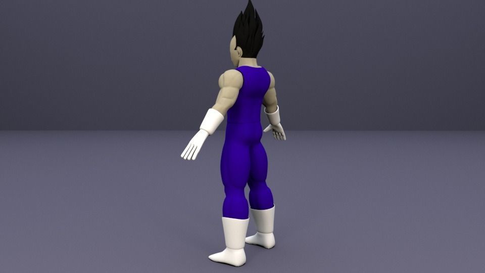 3D model Vegeta dragon ball character VR / AR / low-poly | CGTrader