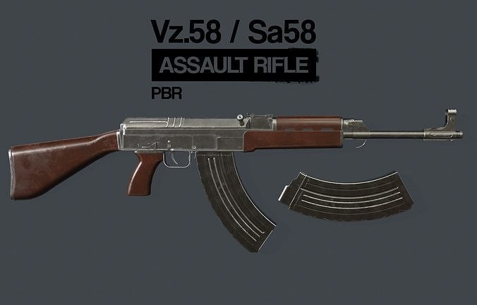 3D model Vz58 Assault Rifle VR / AR / low-poly | CGTrader