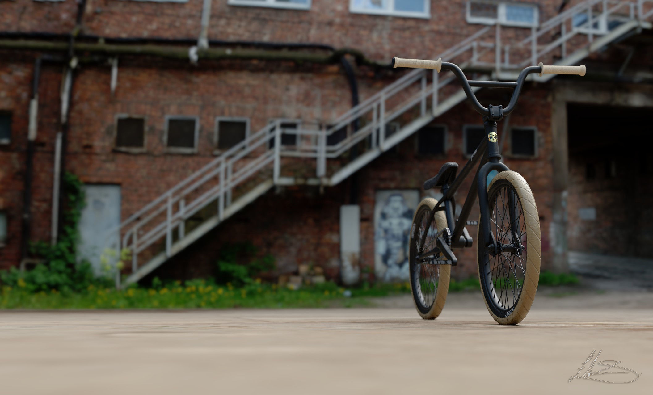 BMX stunt bike 3D model | CGTrader