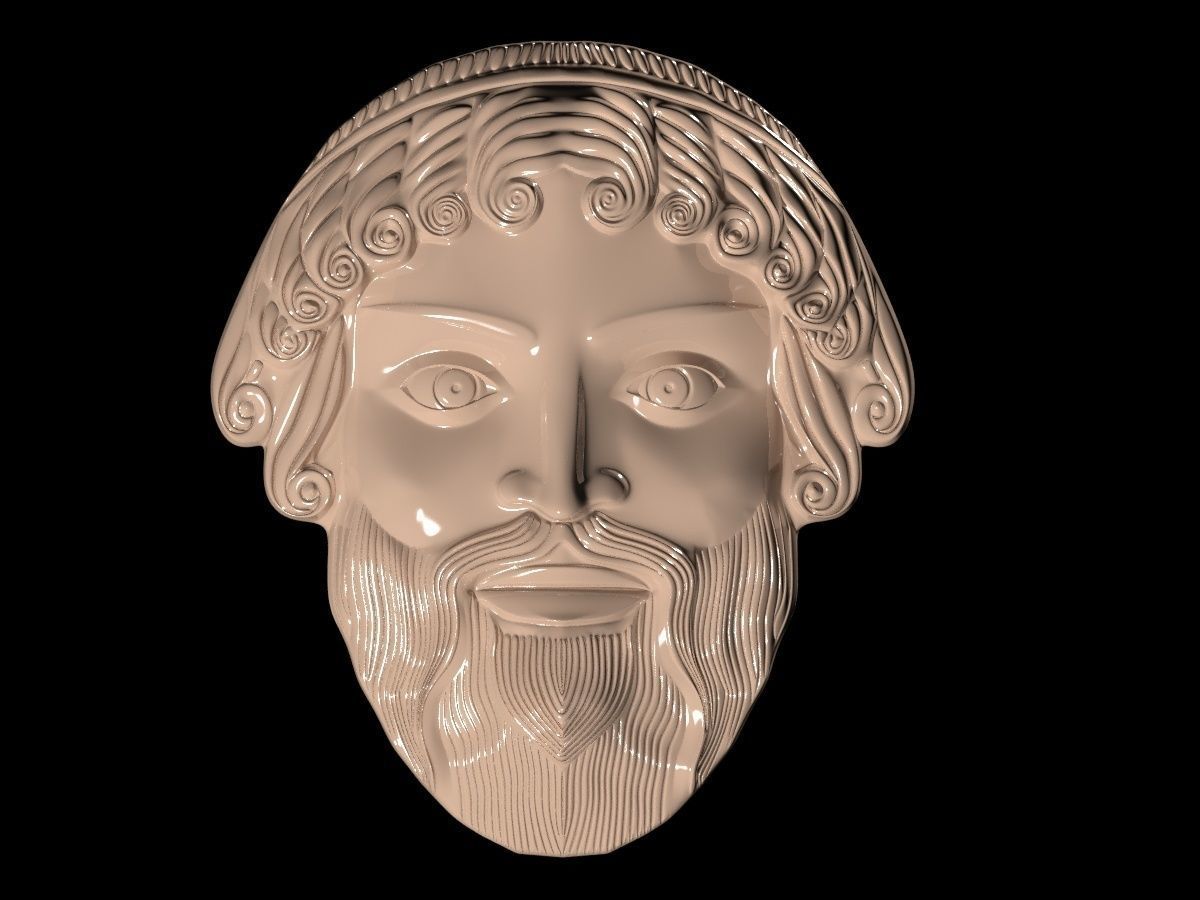 Greek mask 3D model | CGTrader