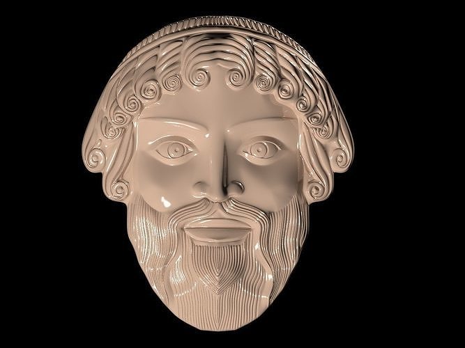 Greek mask 3D model | CGTrader