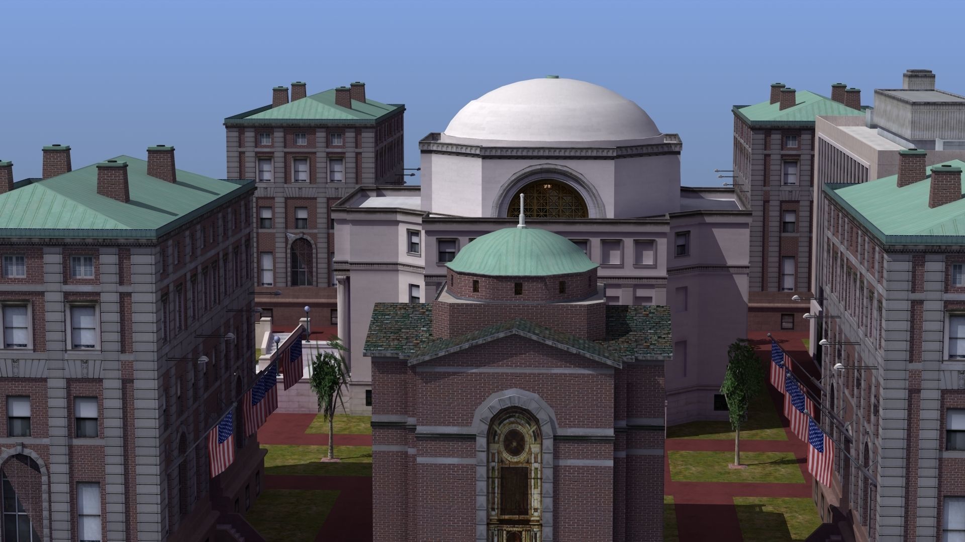 3D model University Campus VR / AR / low-poly | CGTrader