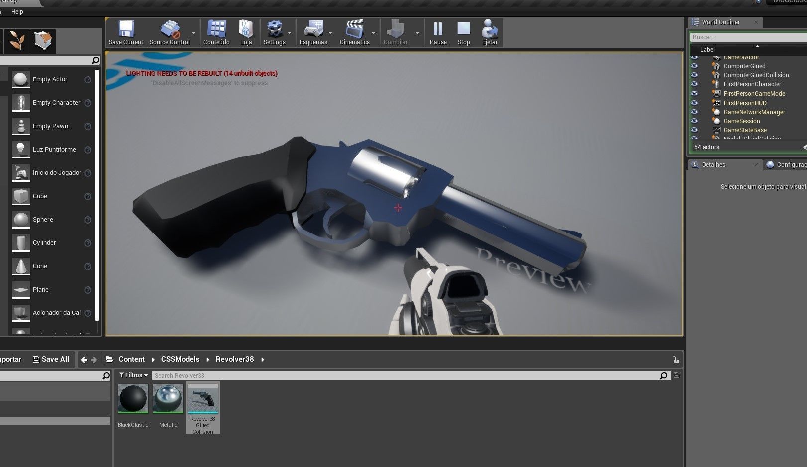 3D model Revolver Caliber 38 for Games - Gun - Weapon -Arma VR / AR ...