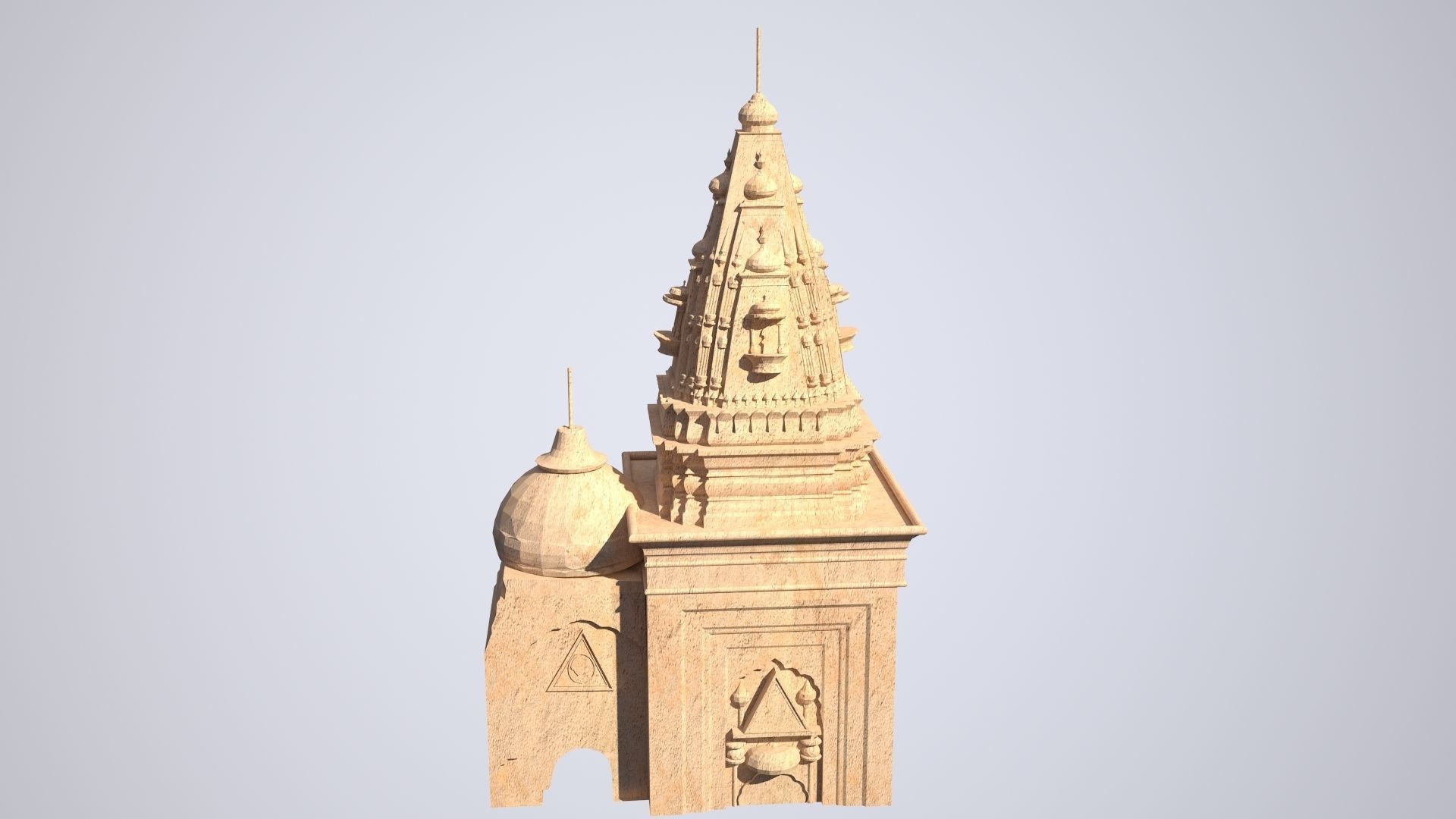 Shiva Temple 3D model | CGTrader