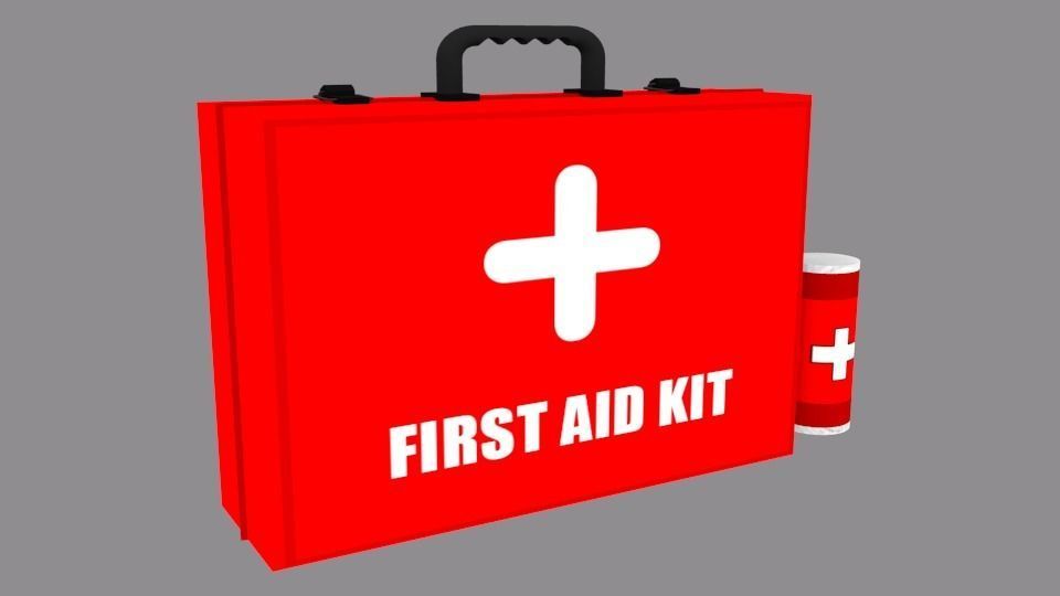 3D model First Aid Kit and Bandage VR / AR / low-poly | CGTrader