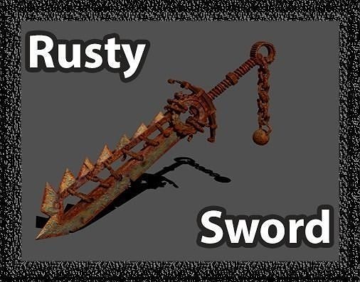 Rusty sword 3D model | CGTrader