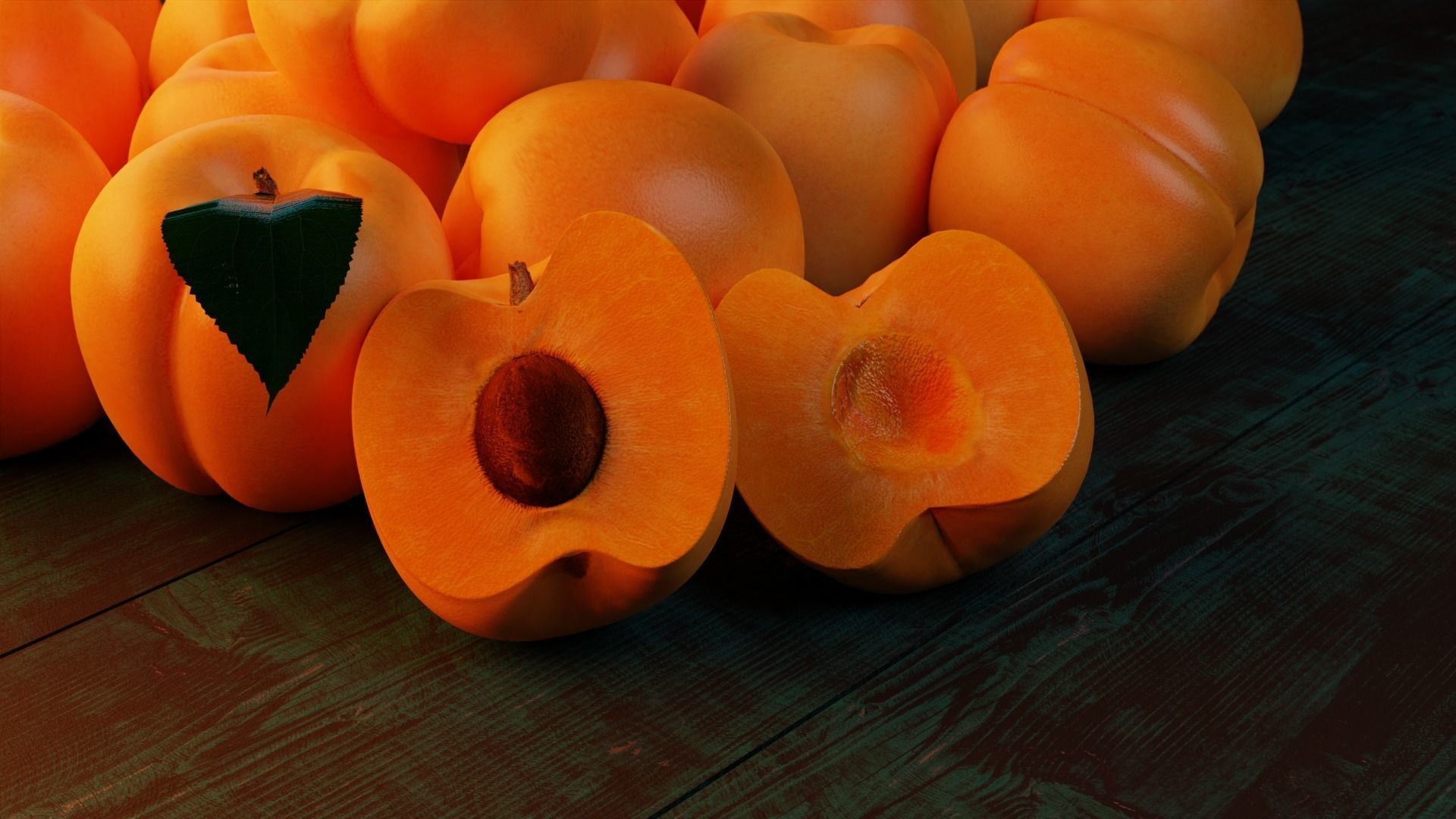 Apricot fruit animation 3D model | CGTrader