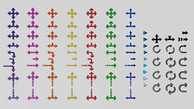 88 Arrows Collection 3D model | CGTrader