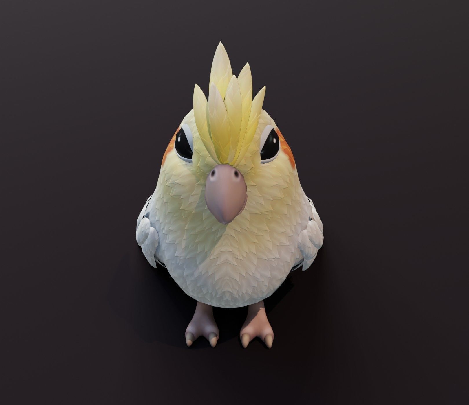 3D model Cartoon Parrot Bird 3D Model VR / AR / low-poly | CGTrader