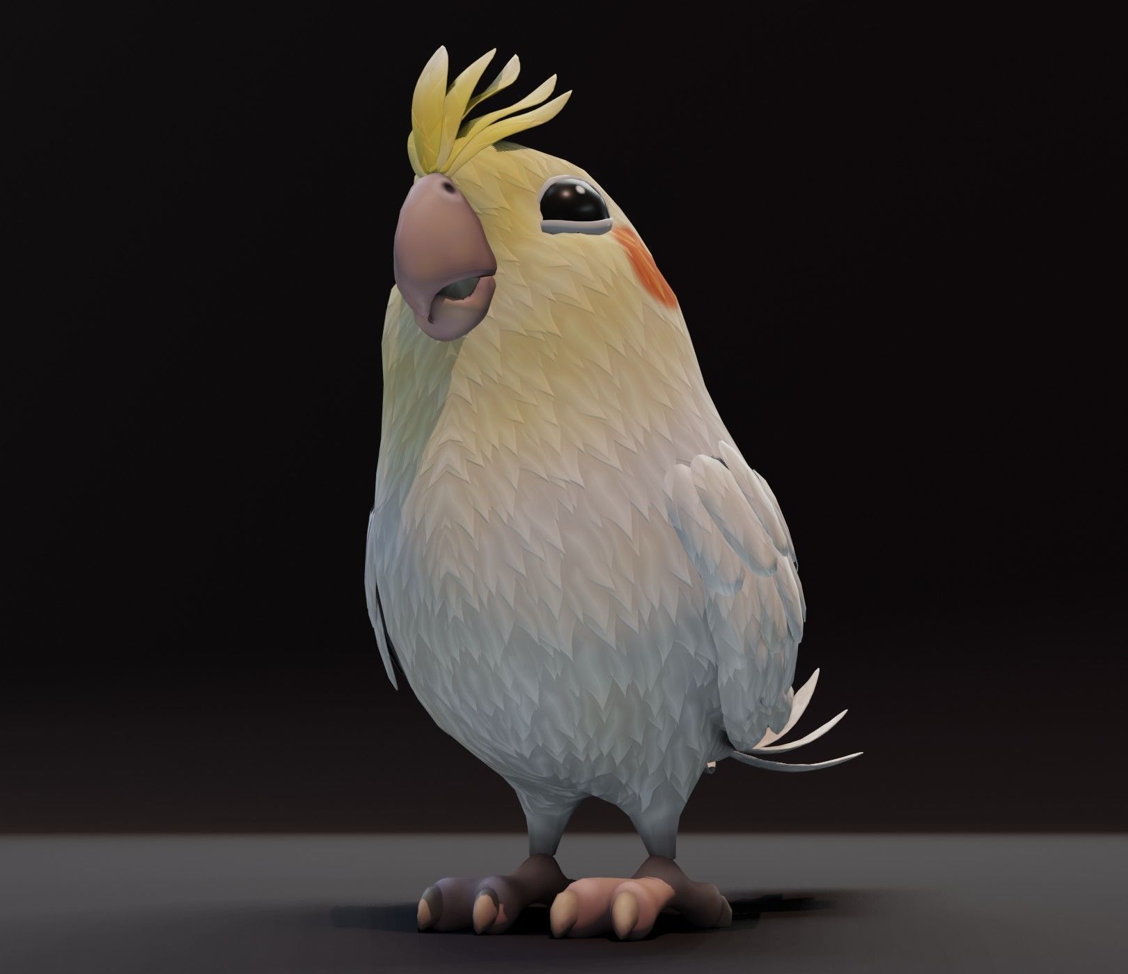 3D model Cartoon Parrot Bird 3D Model VR / AR / low-poly | CGTrader