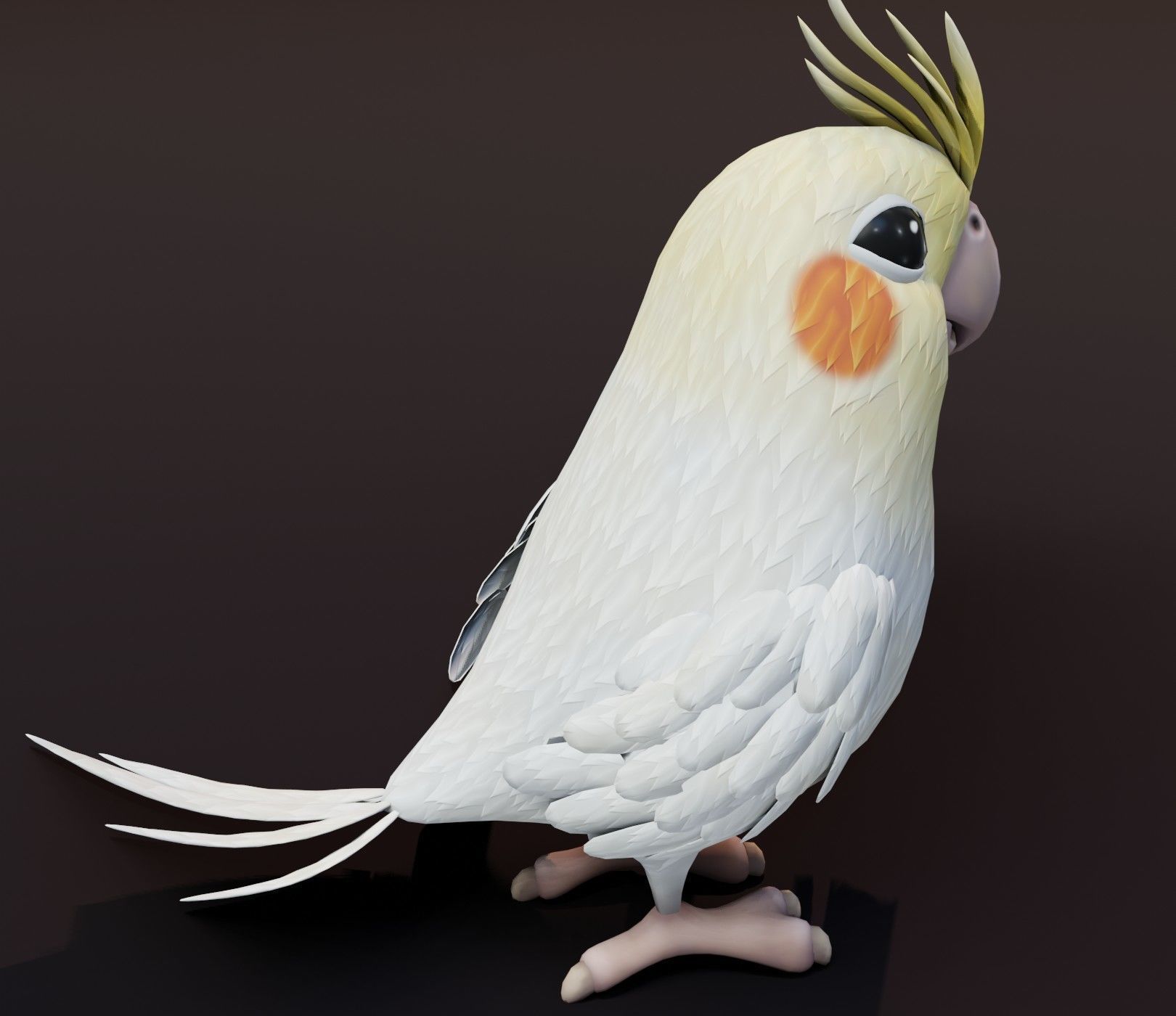 3D model Cartoon Parrot Bird 3D Model VR / AR / low-poly | CGTrader