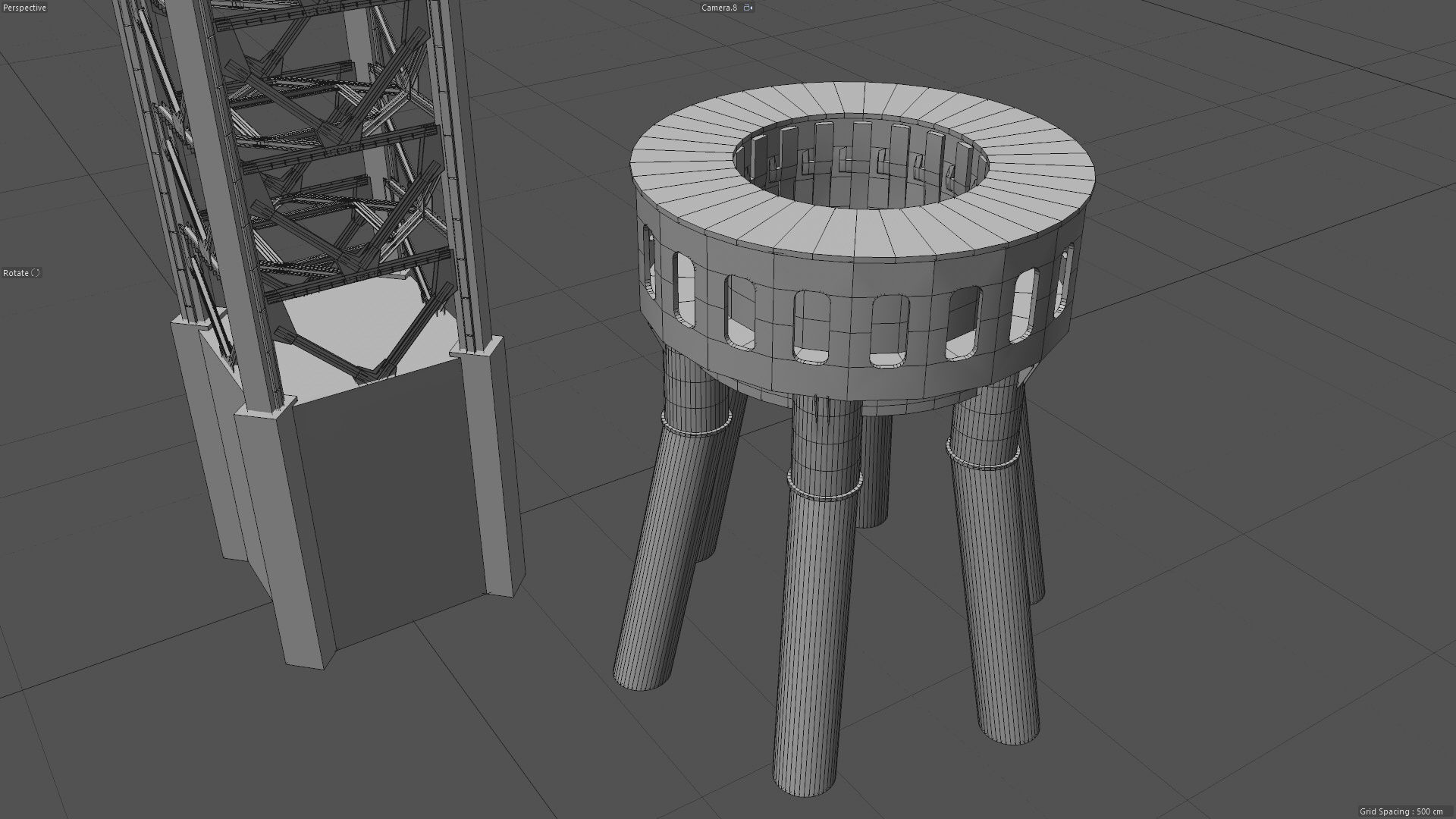 SpaceX Starbase Orbital Launch Tower -Mechazilla- 3D model | CGTrader