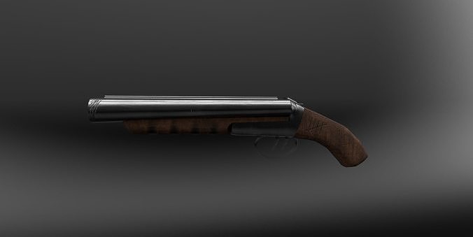 3D model short shotgun VR / AR / low-poly | CGTrader
