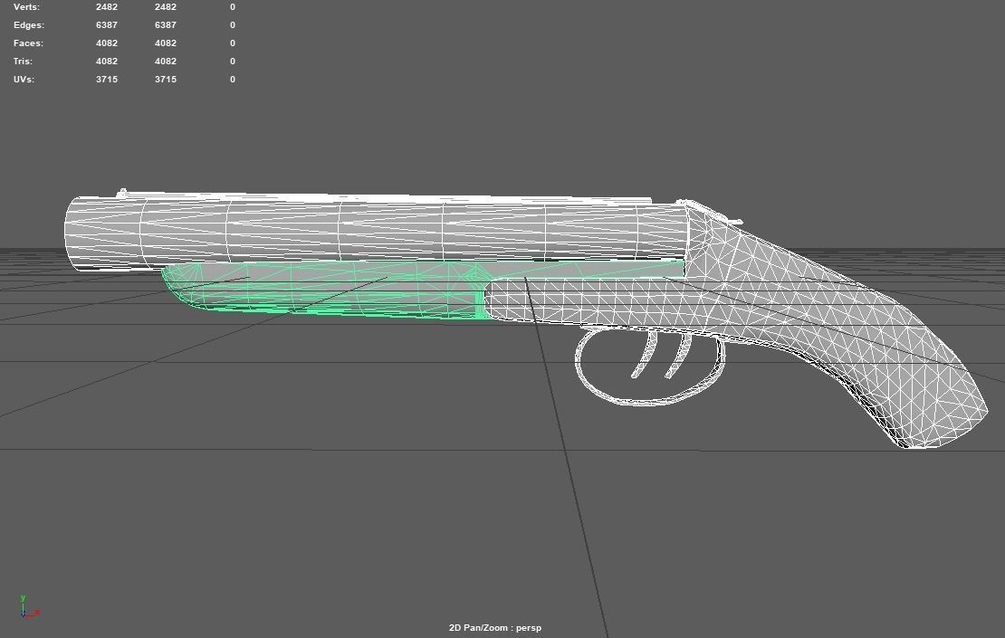 3D model short shotgun VR / AR / low-poly | CGTrader