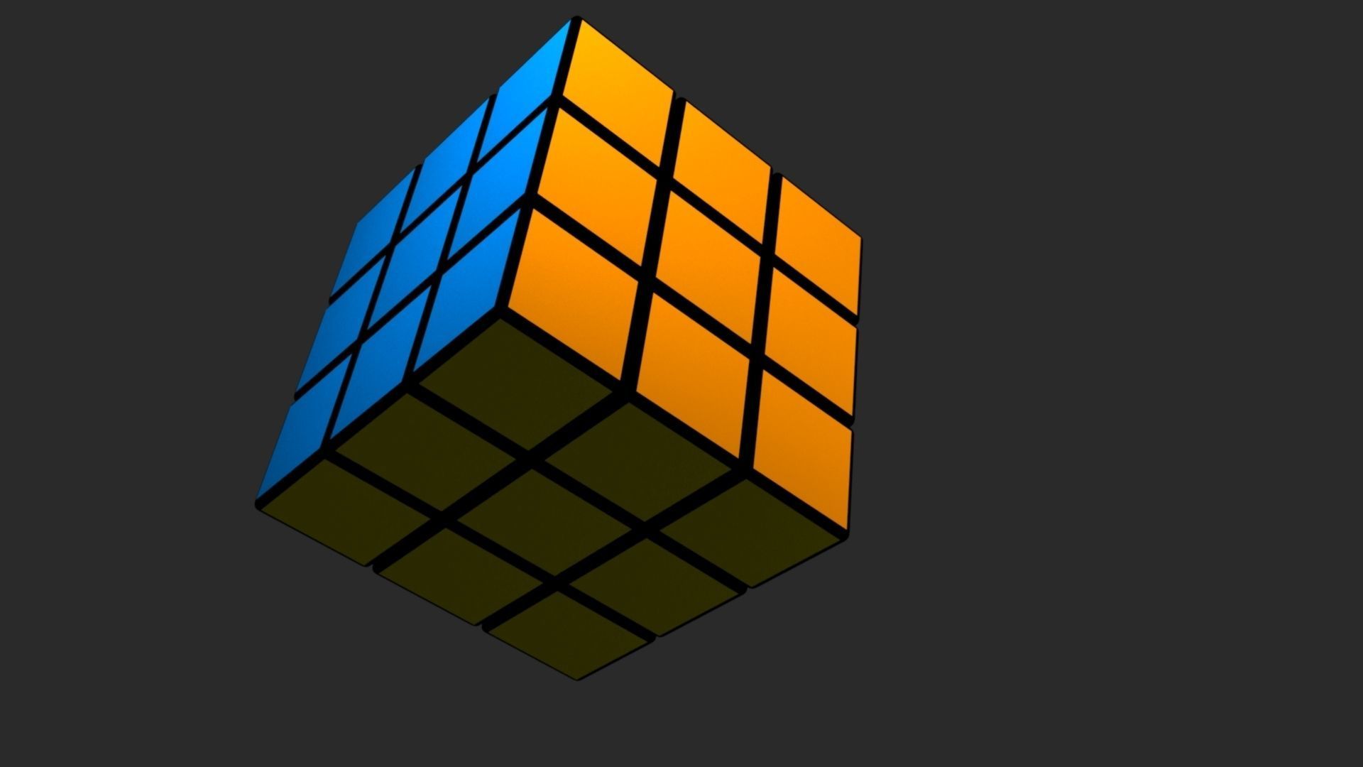 3D model The 3x3 Rubiks cube VR / AR / low-poly | CGTrader