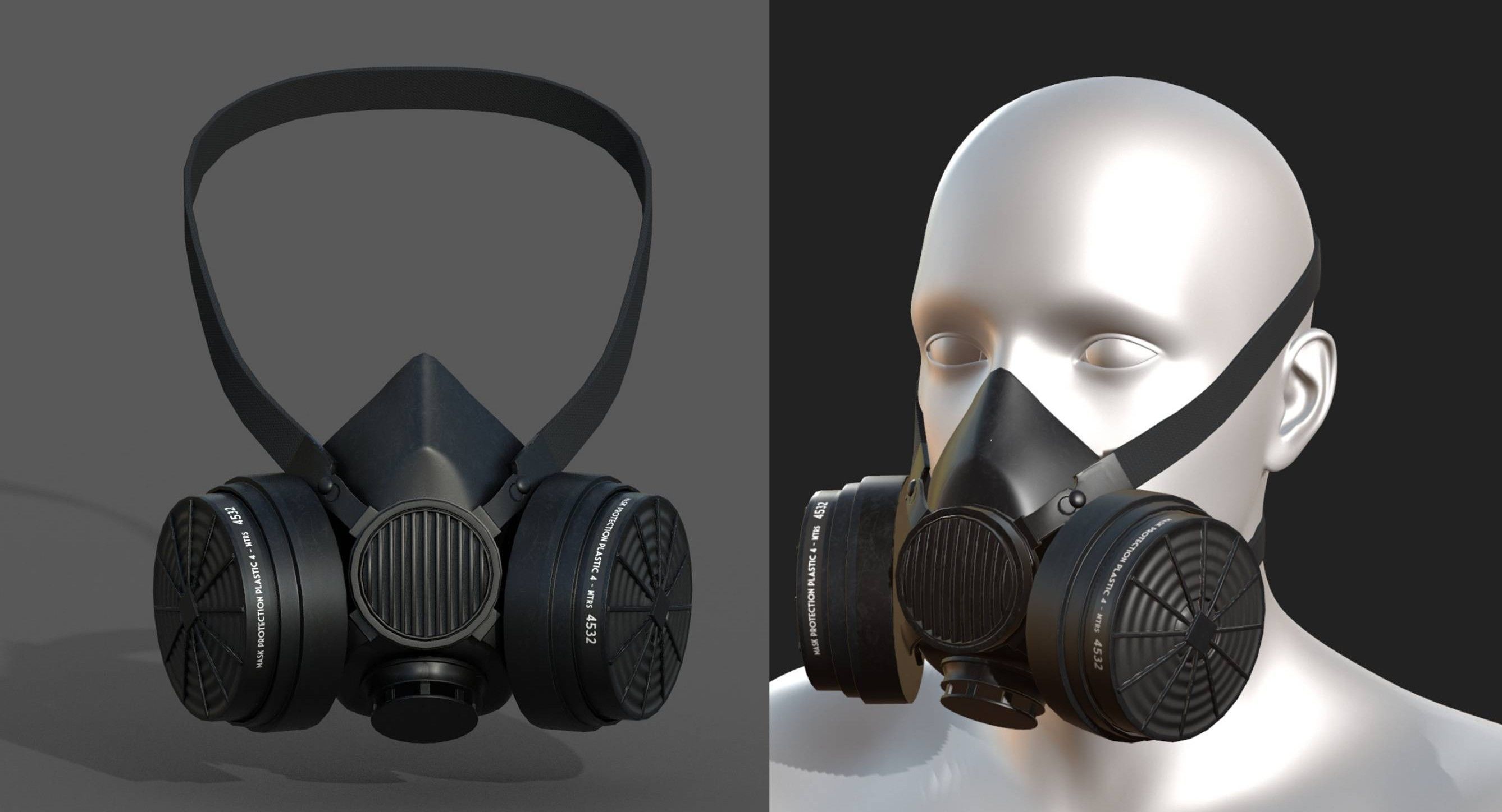 Futuristic Gas Mask Wallpaper