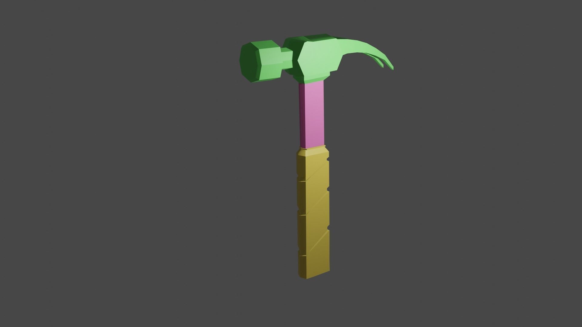 3d Hammer low poly and high poly free VR / AR / low-poly 3D model ...