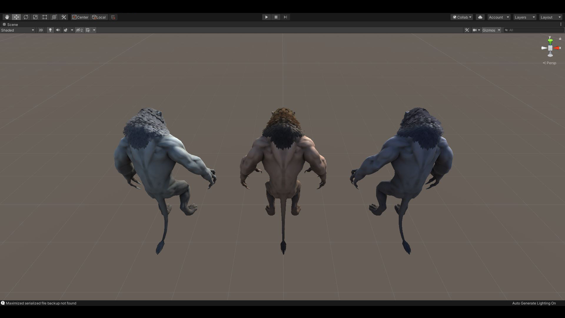 3D model Humanoid Lion - Rigged - Animated - Game Ready VR / AR / low ...