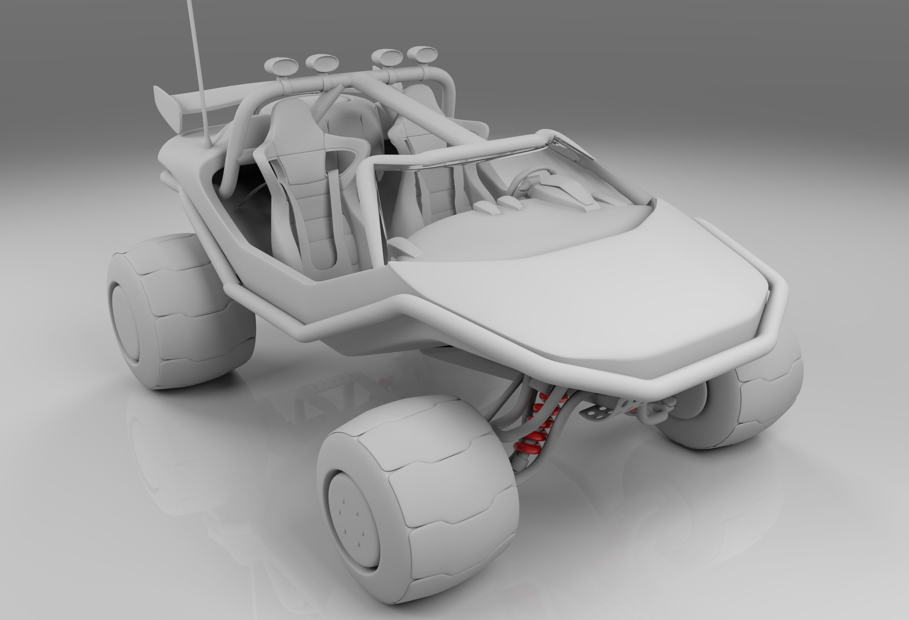 3D model Buggy Concept VR / AR / low-poly | CGTrader