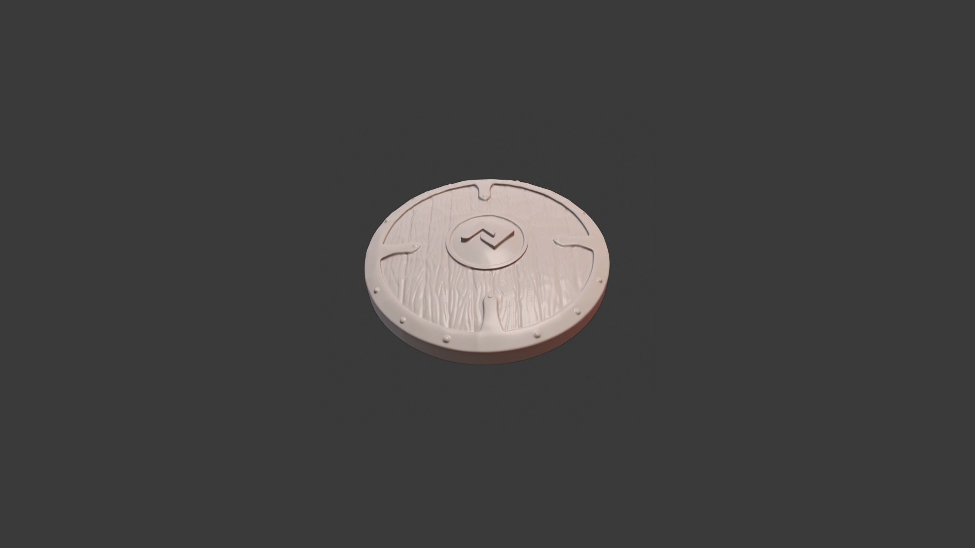 Scandinavian shield with rune Jara 3D model 3D printable | CGTrader