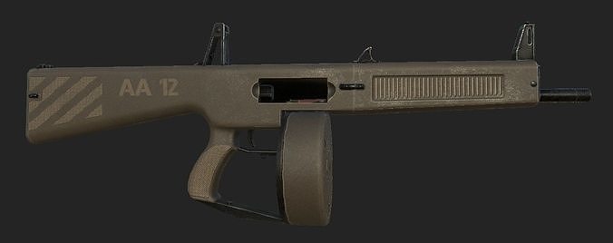 3D model AA 12 VR / AR / low-poly | CGTrader