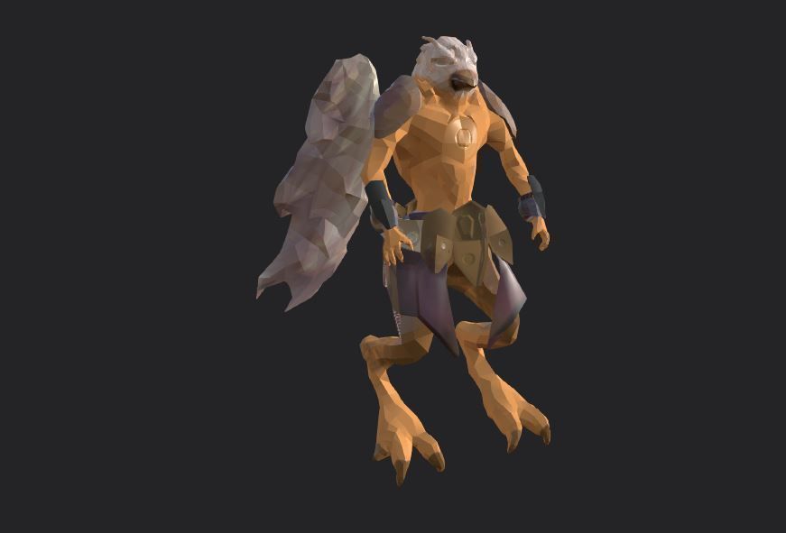 Bird humanoid free VR / AR / low-poly 3D model | CGTrader