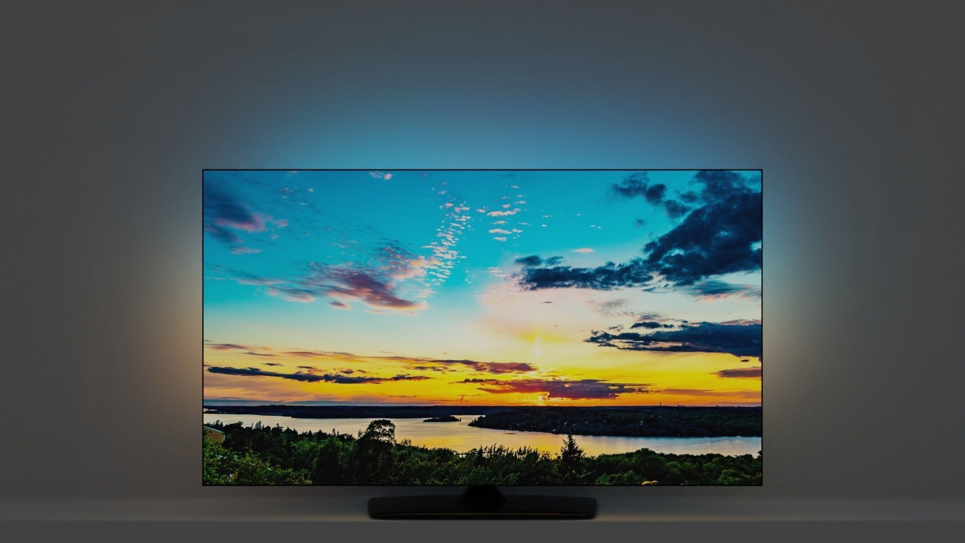 TV flatscreen ambilight 3D model | CGTrader