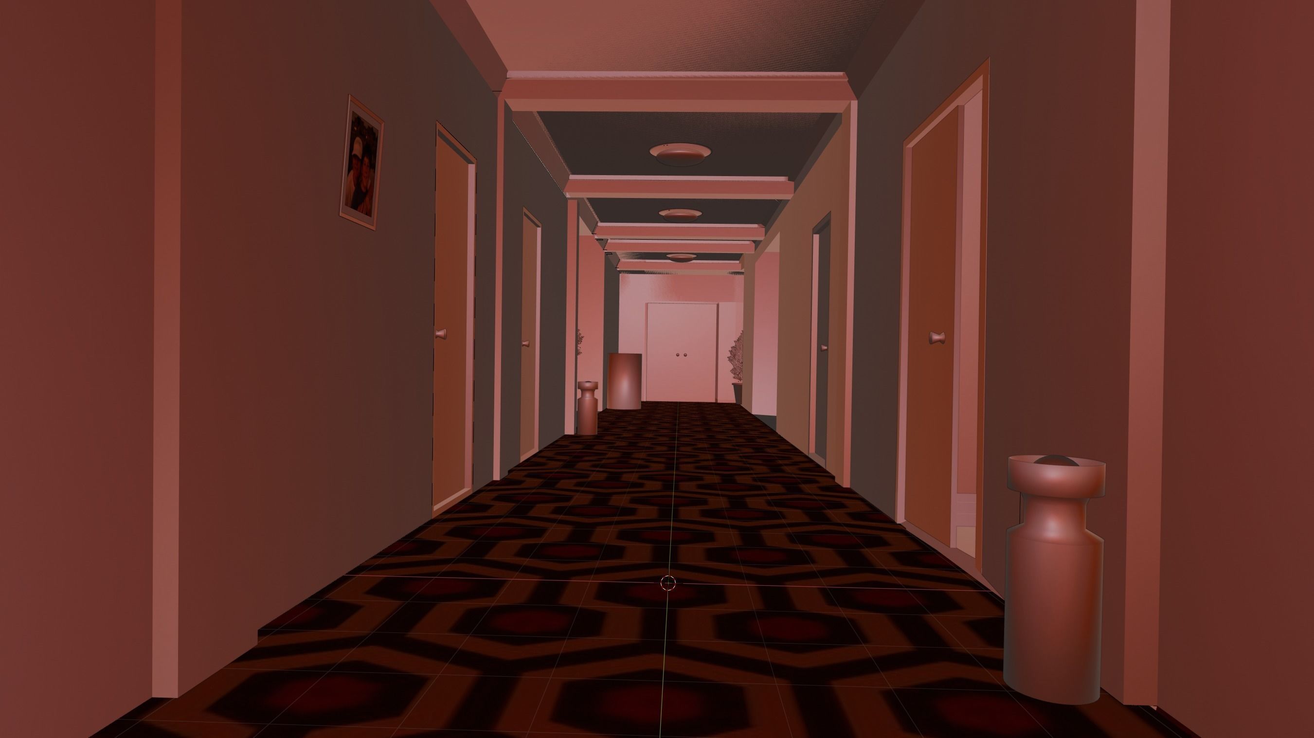Recreation of The Shining Hallway 3D model | CGTrader