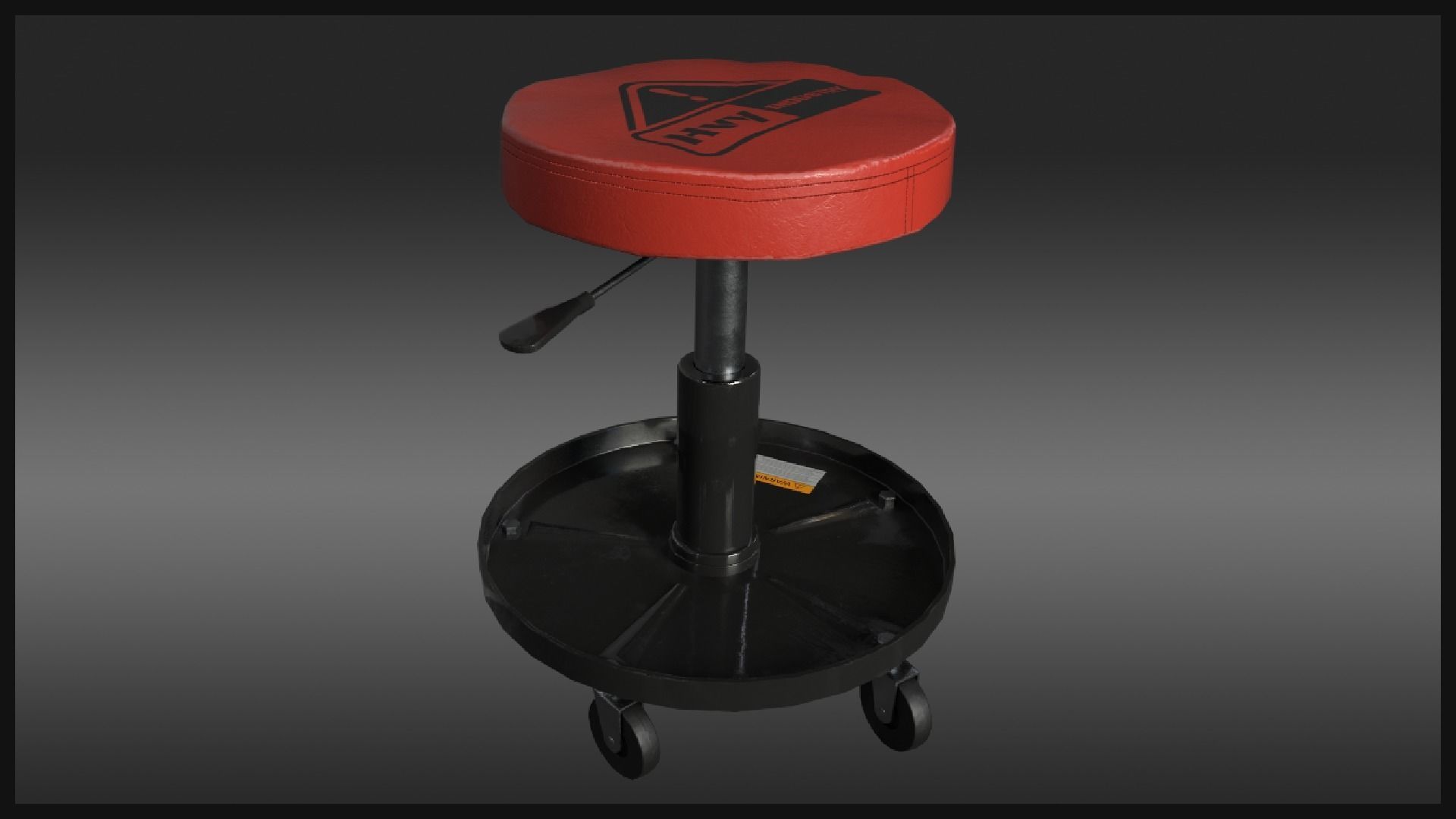 Adjustable Shop Stool 3D asset | CGTrader