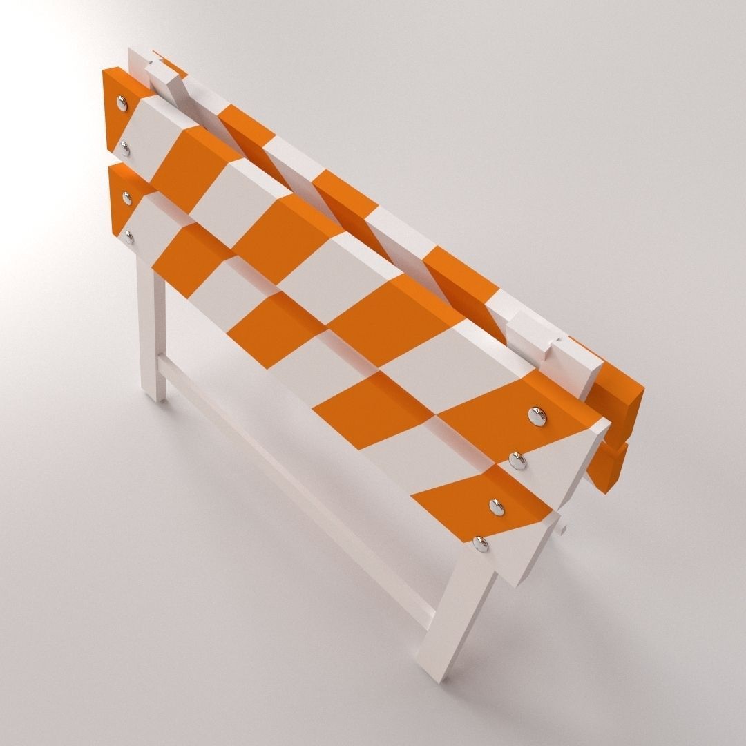 Safety Barrier 3D model | CGTrader