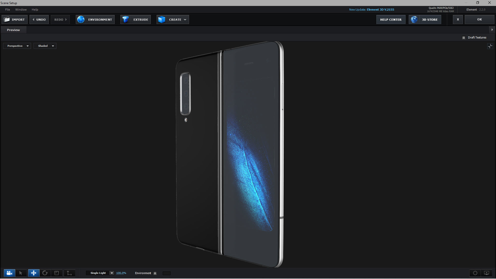 E3D - Samsung Galay Fold 3D model | CGTrader