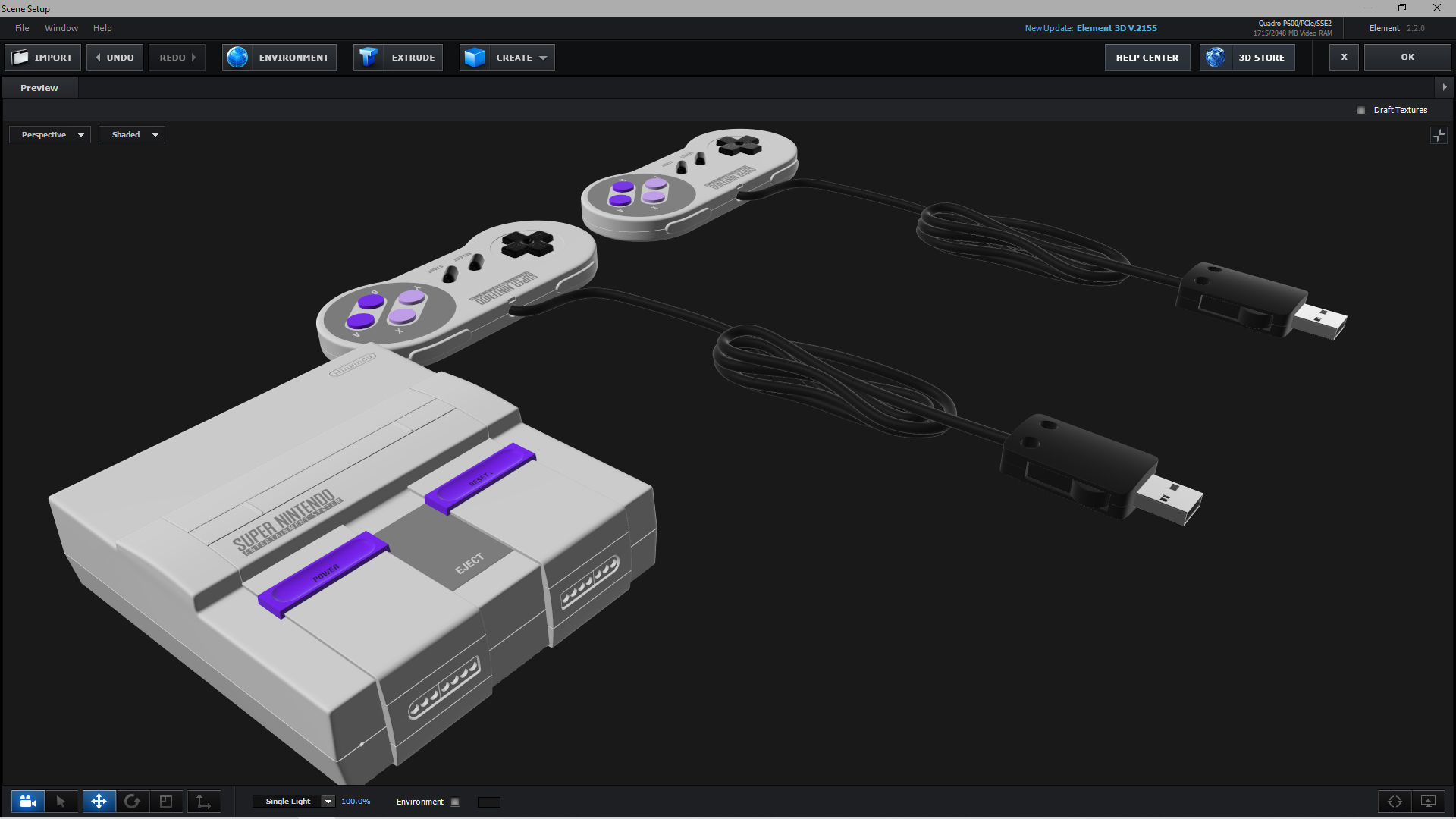 E3D - Super Nintendo Entertainment System Classic Edition 3D model ...