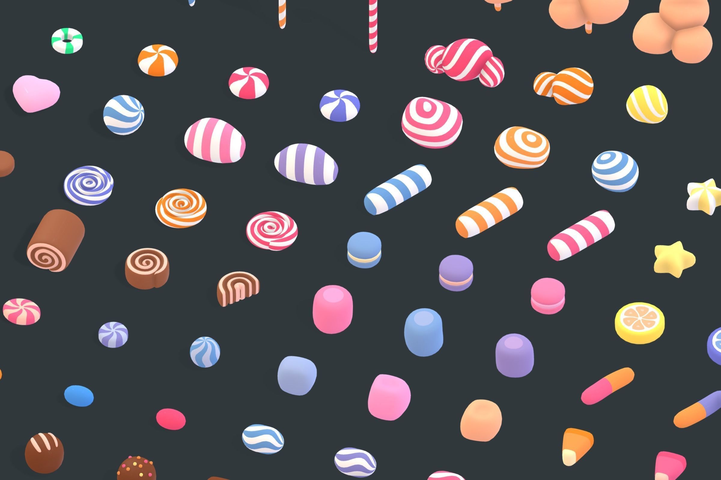 3D Model Collection Environment Pack - Animation Assets VR / AR / low ...