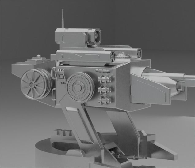 Gun Tower Concept 3D model | CGTrader