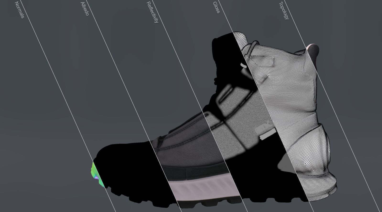 Ecco Exostrike sneaker 3D model | CGTrader