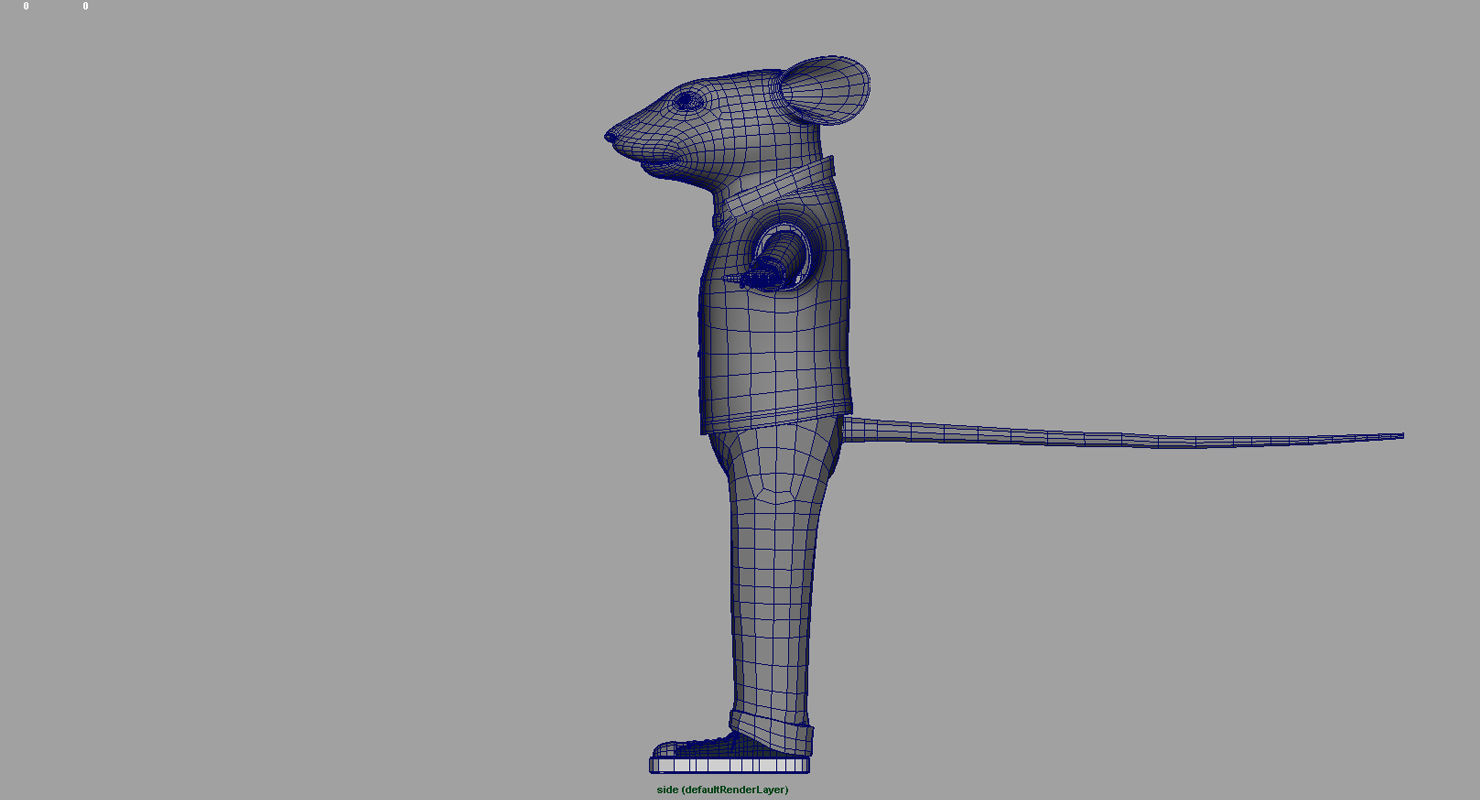 stuart little rat cartoon 3d model 3D model | CGTrader