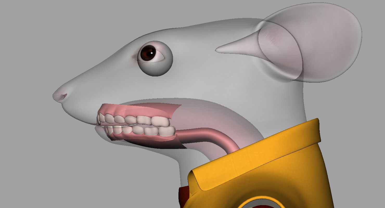 stuart little rat cartoon 3d model 3D model | CGTrader