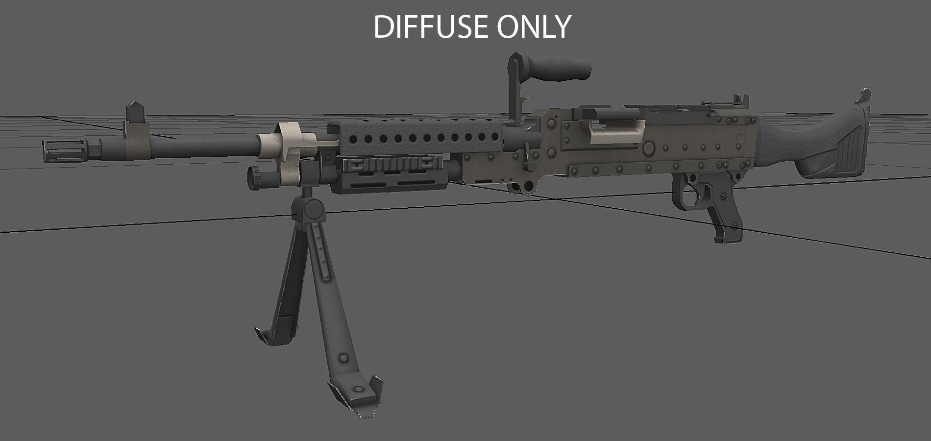 3D model M240 machine gun VR / AR / low-poly | CGTrader