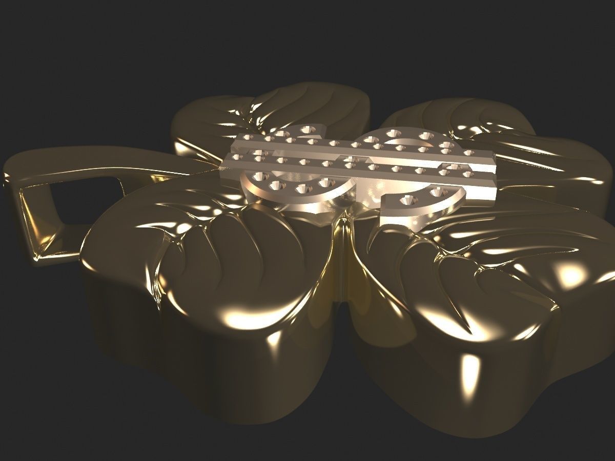 jewelry Shamrock of good luck 3D model | CGTrader