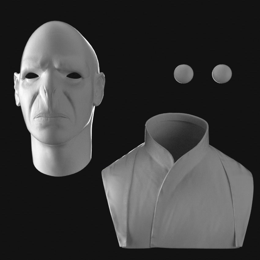 Voldemort Realistic Model bust of man 3D model | CGTrader