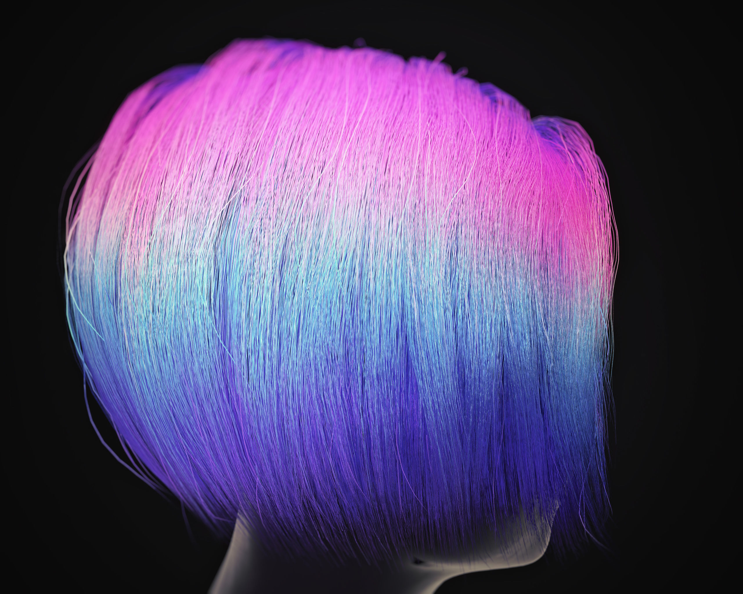 3D model RealTime Kare Hairstyle 1 Color 4 VR / AR / low-poly | CGTrader