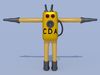 3D model Low-Poly Monsters Inc CDA agents 3D models rigged HAZMAT SUIT ...