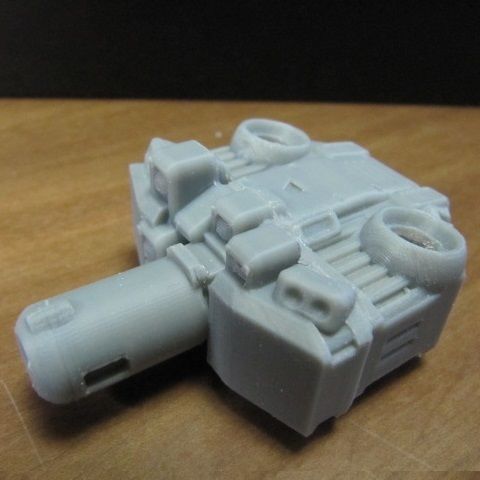 CHIBI-TECH SD - SCORPION-B LARGE-BORE TURRET CORE 3D model 3D printable ...