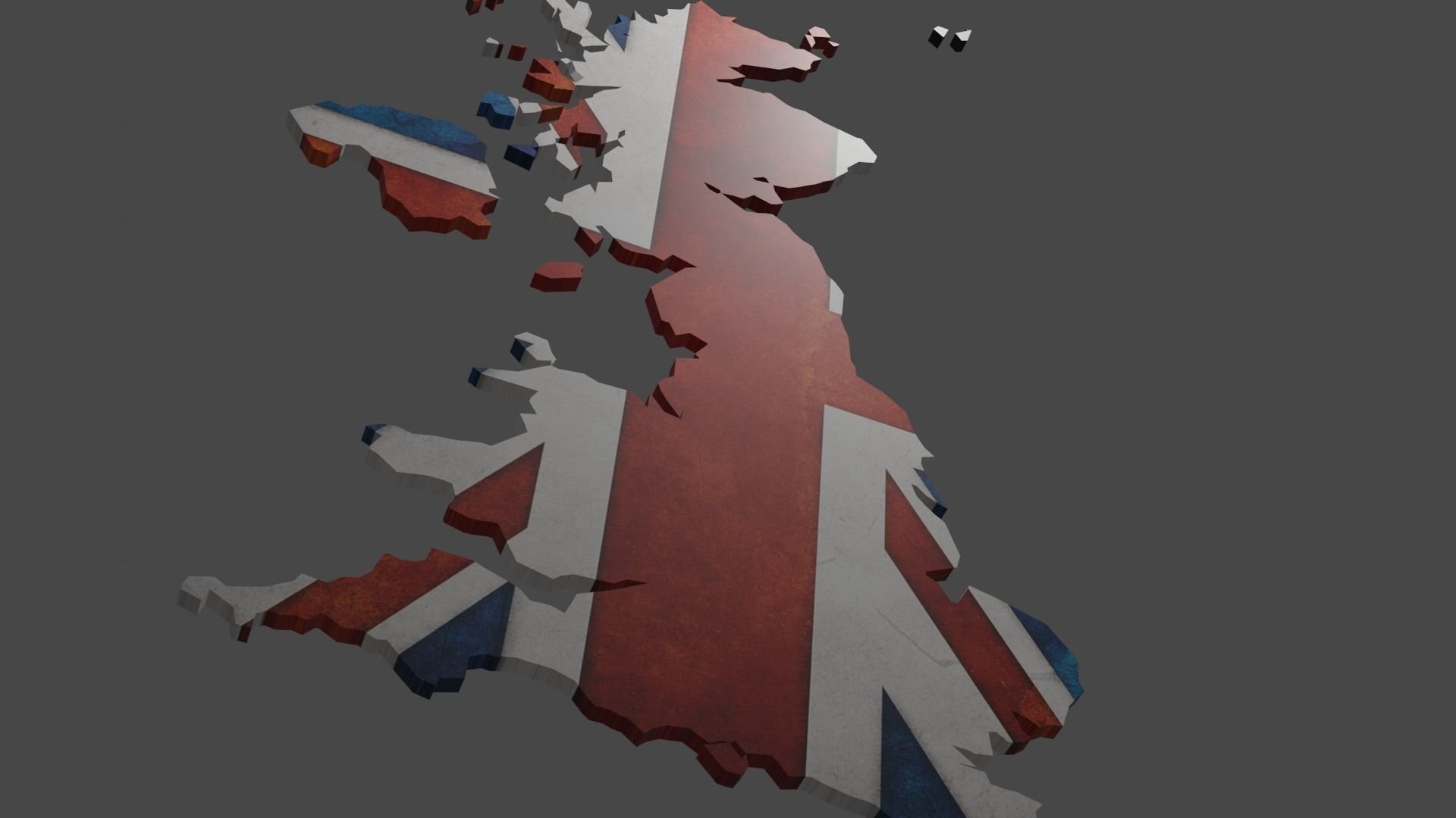 United Kingdom Map UK 3D model | CGTrader
