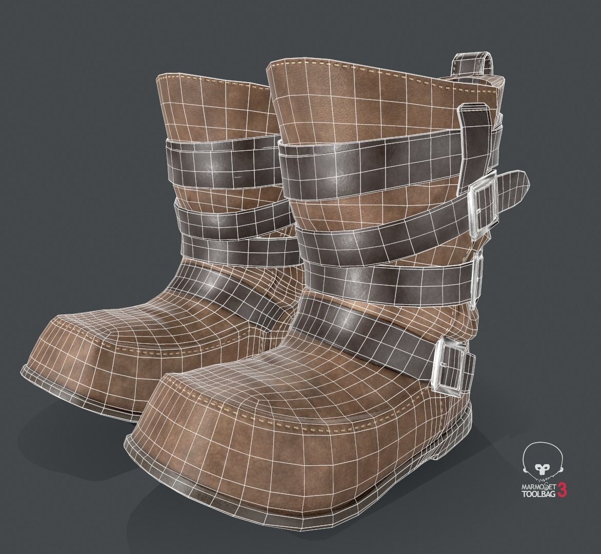 3D model Boots Medieval VR / AR / low-poly | CGTrader