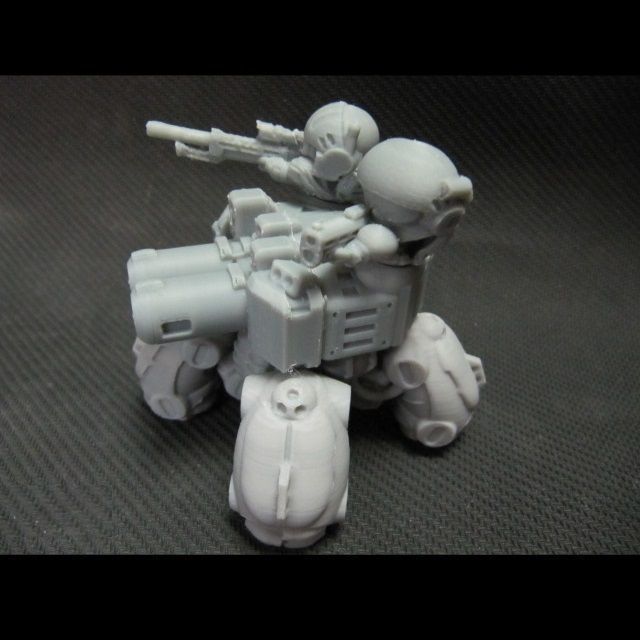 CHIBI-TECH SD - CHIMERA-C PBC-DUO TURRET CORE 3D model 3D printable ...