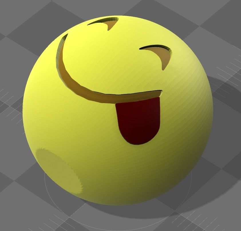 Emoji smiley ball 3D model 3D printable | CGTrader