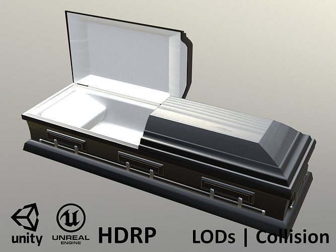 3D model Casket Black - Unity - HDRP - UE4 VR / AR / low-poly | CGTrader