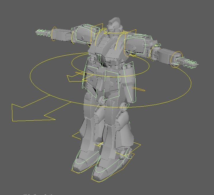 Heavy Gundam 3D model animated rigged | CGTrader